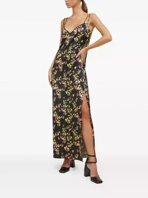 Hugo Floral Slit Maxi Dress