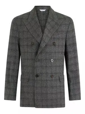 Boglioli Double-breasted Check-pattern Blazer