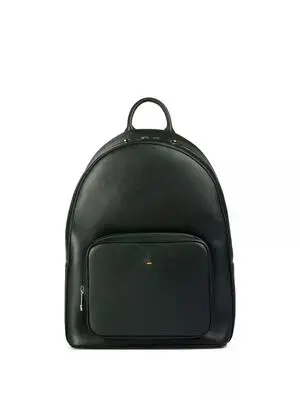 DOUCAL'S Leather Zipped Backpack - Green