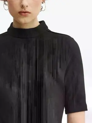 Hugo Ribbed High-neck Top