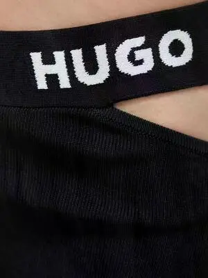 Hugo Logo Cut-out Mini Skirt