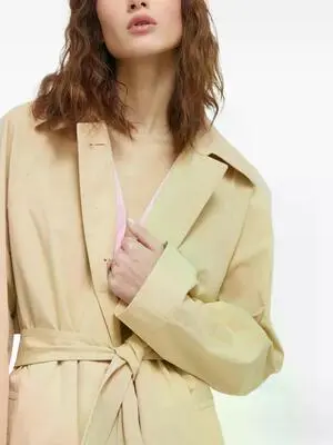 Hugo Belted Button-up Trench Coat