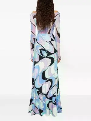 Emilio Pucci Onde-print High-waisted Skirt