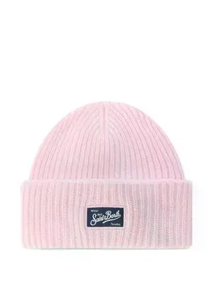 MC2 SAINT BARTH Berry Ribbed Beanie - Pink