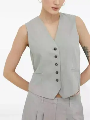 HERSKIND Buttoned Sleeveless Top