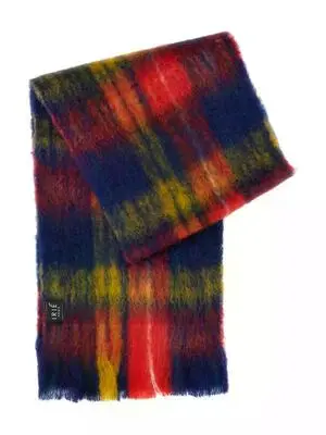 IRIE' Plaid-pattern Scarf - Red
