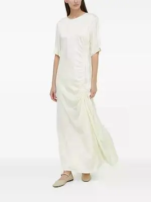 HERSKIND Ruched-slit Maxi Dress