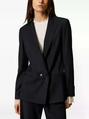 TWINSET Wool-blend Double-breasted Blazer