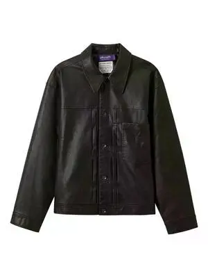 AFTERMATHS Artificial Leather Jacket
