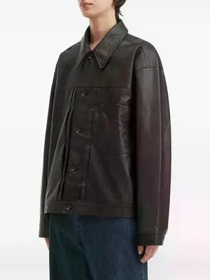 AFTERMATHS Artificial Leather Jacket