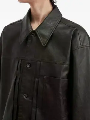 AFTERMATHS Artificial Leather Jacket