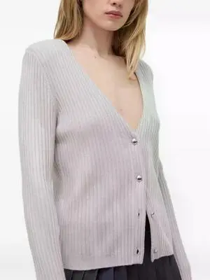 IRO PARIS Devora Ribbed Button-up Cardigan