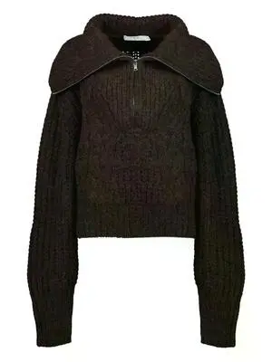 IRO PARIS Zip High-neck Sweater