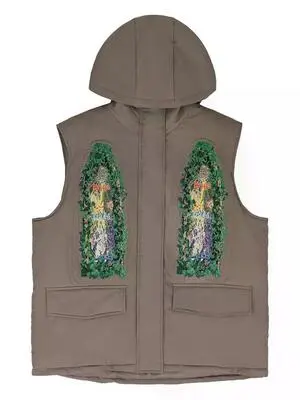 WHO DECIDES WAR BY EV BRAVADO Graphic-print Gilet
