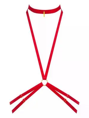 MAISON CLOSE Velvet Harness - Red