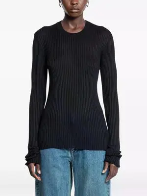 JIL SANDER Long-sleeve Ribbed-knit Top