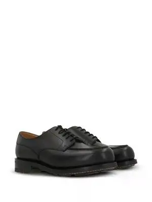 J.M. WESTON Leather Lace-up Derby Shoes - Black