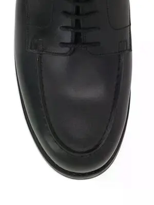 J.M. WESTON Leather Lace-up Derby Shoes - Black
