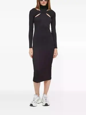 Hugo Cut-out Turtleneck Midi Dress