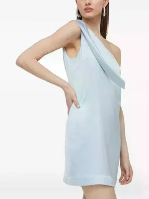 Hugo One-shoulder Draped Mini Dress