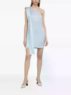 Hugo One-shoulder Draped Mini Dress