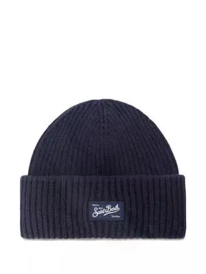 MC2 SAINT BARTH Berry Ribbed Beanie - Blue