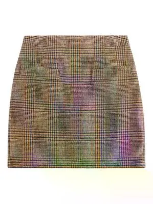 FAY Checked Mini Skirt