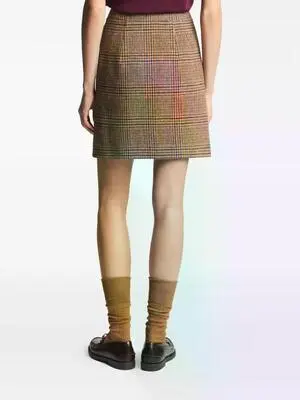 FAY Checked Mini Skirt