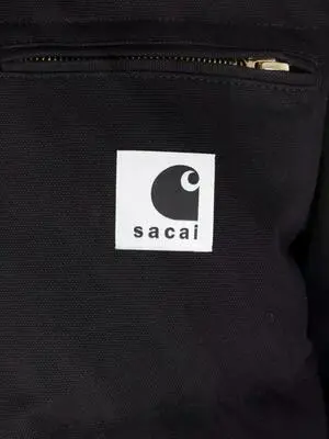 Sacai Corduroy-collar Logo-patch Jacket