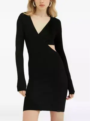 Hugo Cut-out Long-sleeve Mini Dress