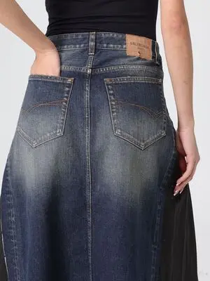 Balenciaga Asymmetrical Midi Skirt