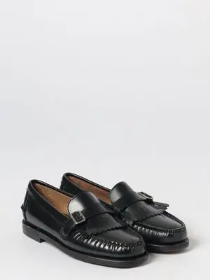 SEBAGO Brushed Leather Fringe Monk Strap Shoes