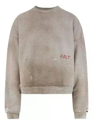 PALY Distressed Crew-neck Sweatshirt