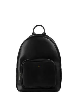 DOUCAL'S Leather Backpack - Black