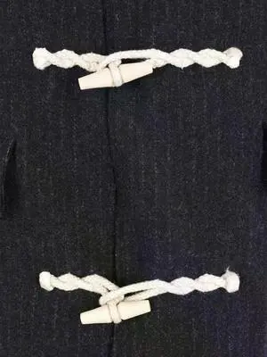 Comme Des Garçons Pinstripe Toggle Coat