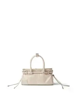 Prada Leather Mini Tote Bag - Neutrals