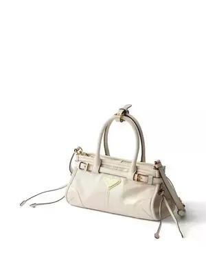 Prada Leather Mini Tote Bag - Neutrals