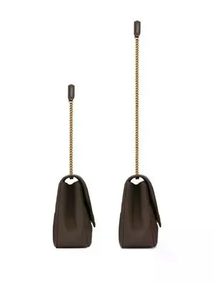 Saint Laurent Loulou Large Chain Shoulder Bag - Grey