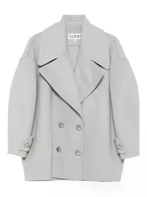 Loewe Double-breasted Coat - Grey