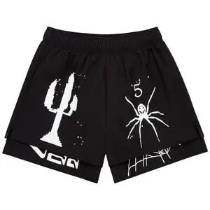 SP5DER Vaa Double Layer Shorts