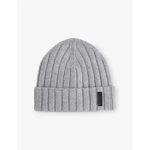 Emporio Armani Wool And Cashmere Beanie - Light Grey Melange