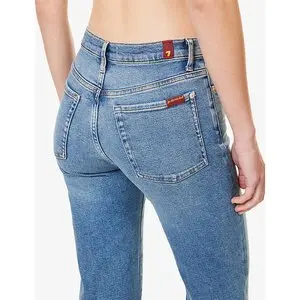 7 For All Mankind Modern Dojo Tailorless Stretch-denim Jeans