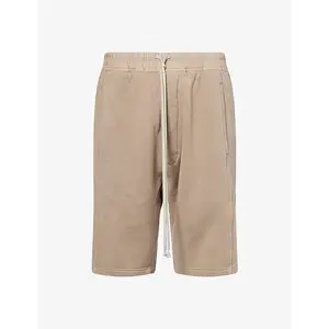 Rick Owens Pusher Drawstring Cotton-jersey Shorts - Dirty Pearl