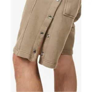 Rick Owens Pusher Drawstring Cotton-jersey Shorts - Dirty Pearl