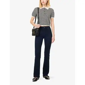 FRAME The Reboot Flared Stretch-denim Blend Jeans