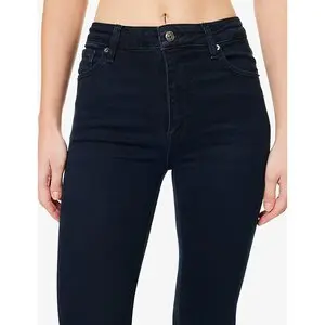 FRAME The Reboot Flared Stretch-denim Blend Jeans
