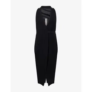 Rick Owens Cyclops Sleeveless Long Wool Coat