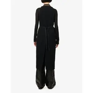 Rick Owens Cyclops Sleeveless Long Wool Coat