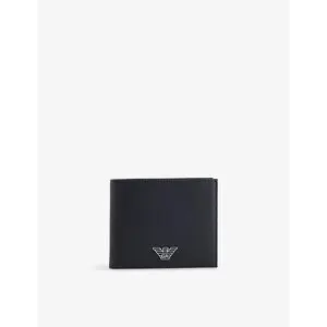 Emporio Armani Logo-embellished Leather Wallet - Black