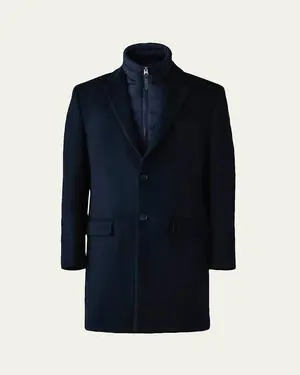 Men's Navy Overcoats